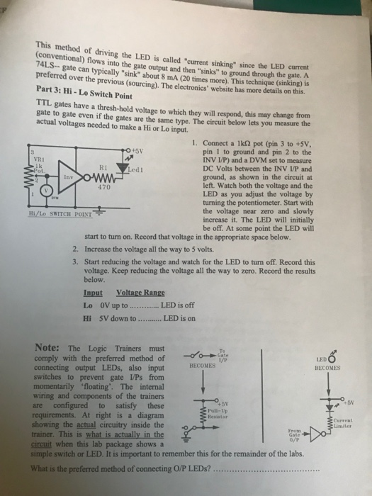 Solved Input Switches and Output LEDs Introduction: Inputs | Chegg.com