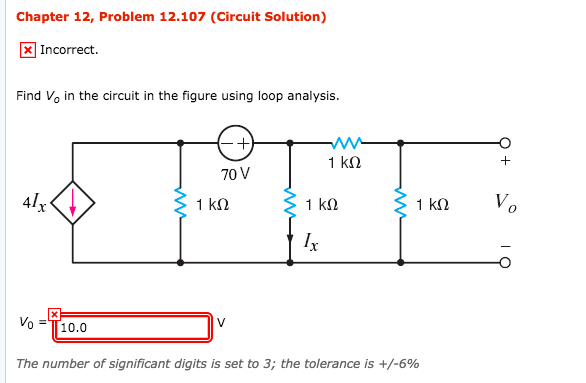 Solved Chapter 12, Problem 12.107 (Circuit Solution) | Chegg.com