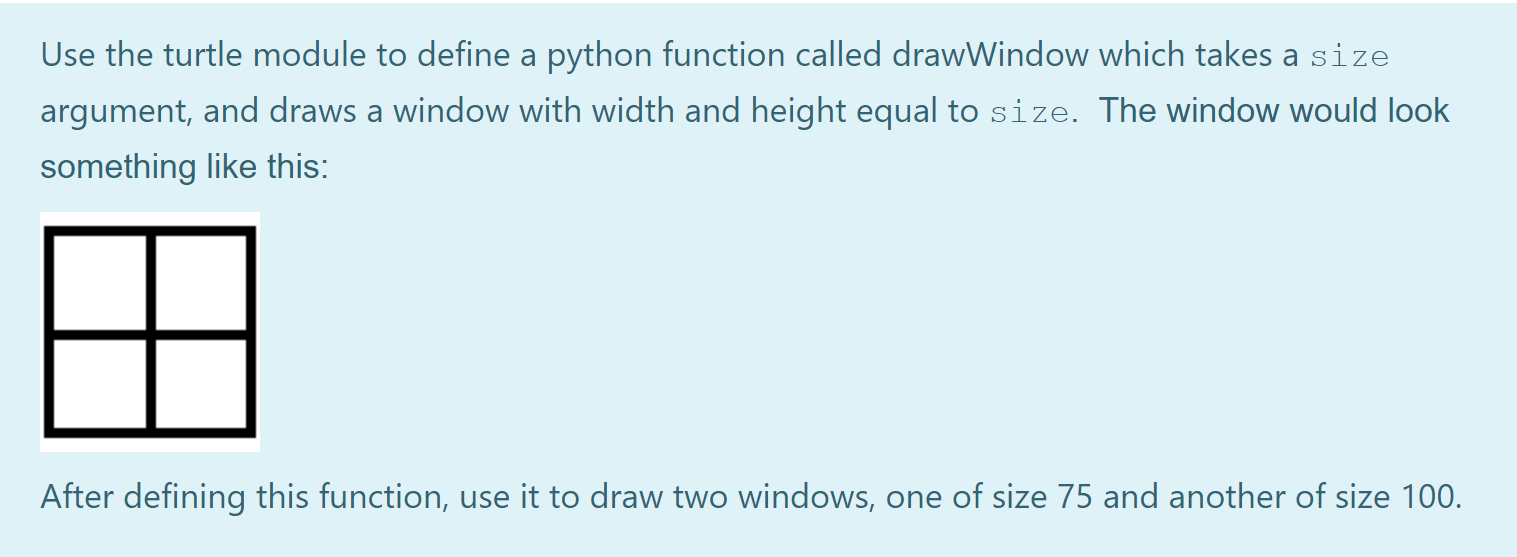 Solved Use the turtle module to define a python function | Chegg.com