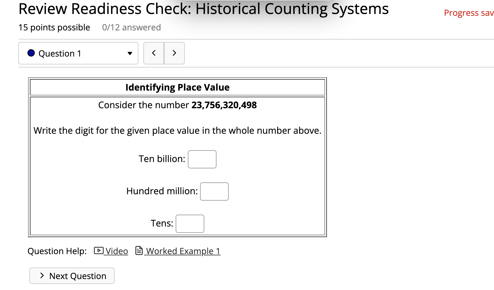 Solved Review Readiness Check: Historical Counting Systems | Chegg.com