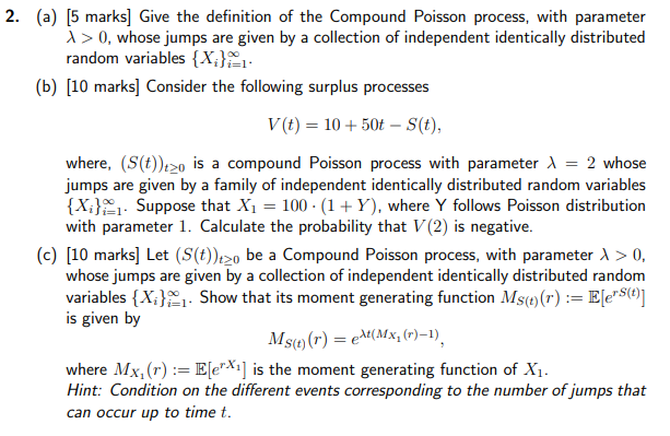 2. (a) [5 marks] Give the definition of the Compound | Chegg.com