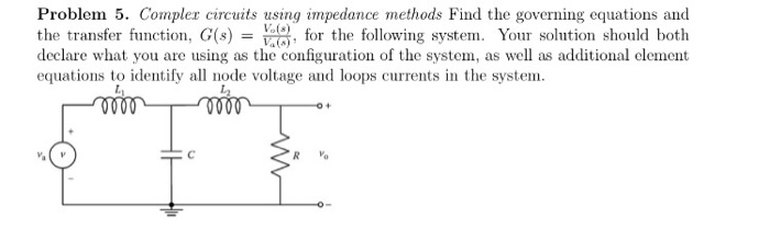 Solved Complex circuits using impedance methods Find the | Chegg.com