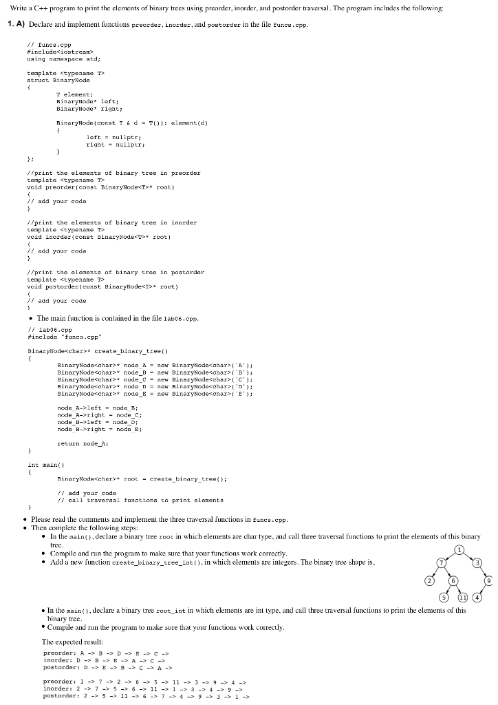 Solved // funcs.cpp #include using namespace std; template | Chegg.com