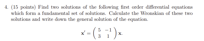 Solved Find two solutions of the following first order | Chegg.com