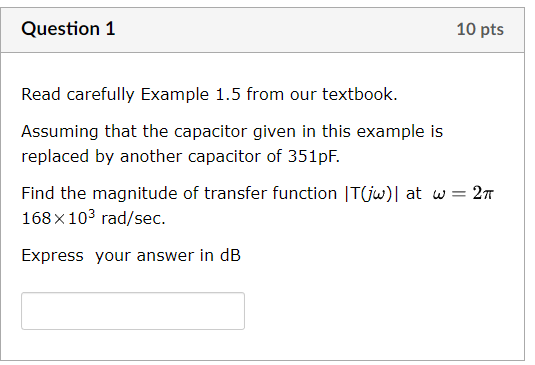 Read carefully Example 1.5 from our textbook. | Chegg.com
