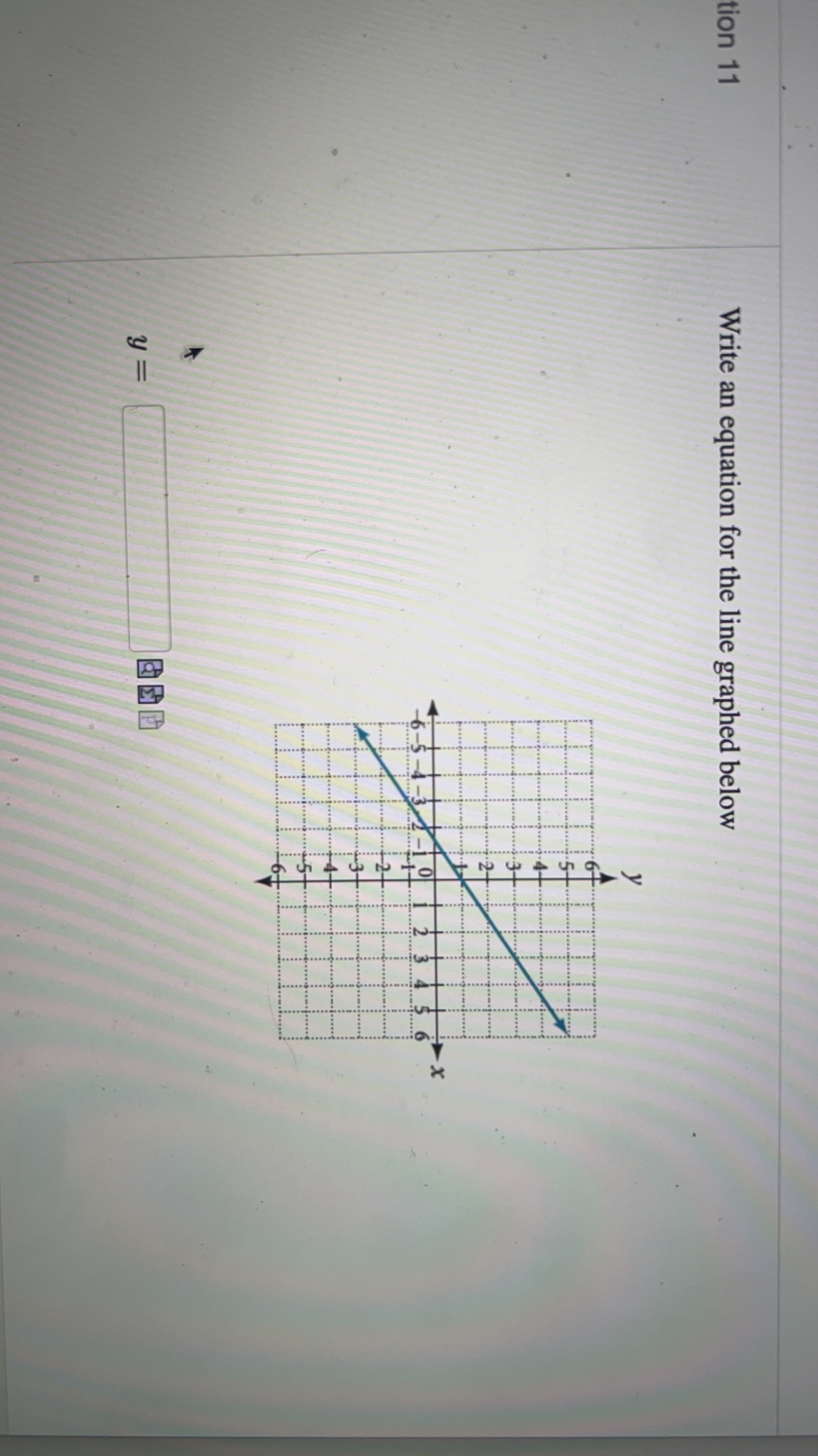 Solved Write an equation for the line graphed below | Chegg.com