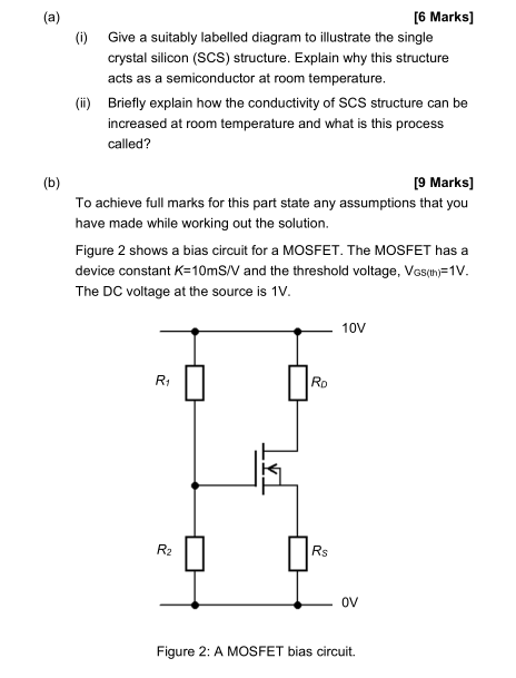 Solved (a) [6 Marks) (0) Give a suitably labelled diagram to | Chegg.com