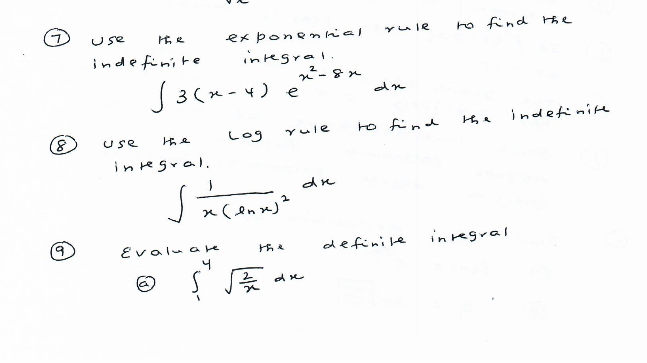 Solved Yule to find the Use indefinite exponential integral | Chegg.com