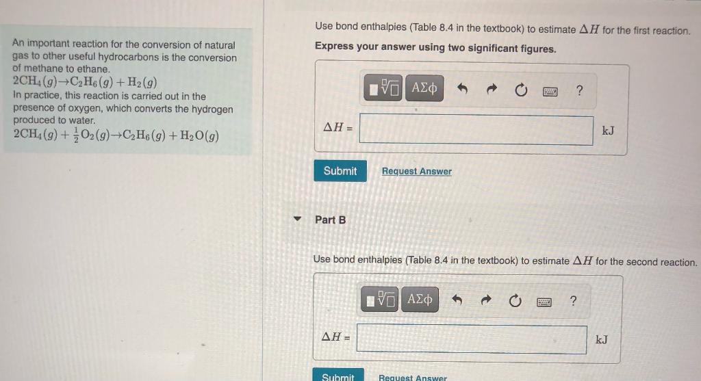 Solved Part C: Why is the conversion of methane to ethane | Chegg.com