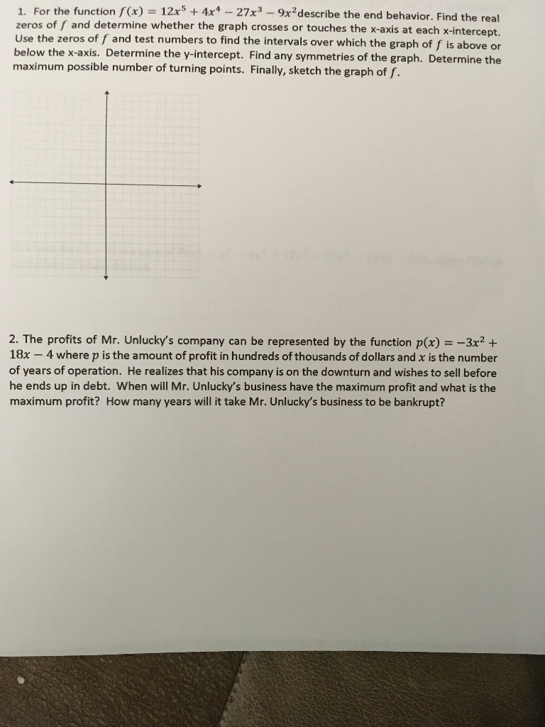 Solved State the domain and range, any intervals of 3. Graph | Chegg.com