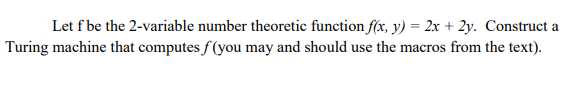 Solved Let f be the 2-variable number theoretic function | Chegg.com