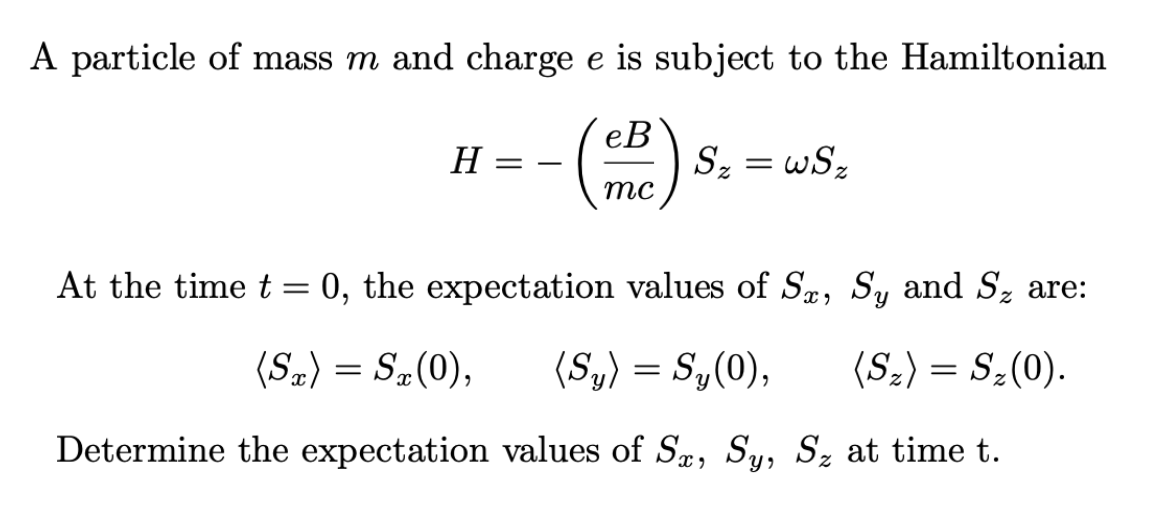 Solved A particle of mass m and charge e is subject to the | Chegg.com