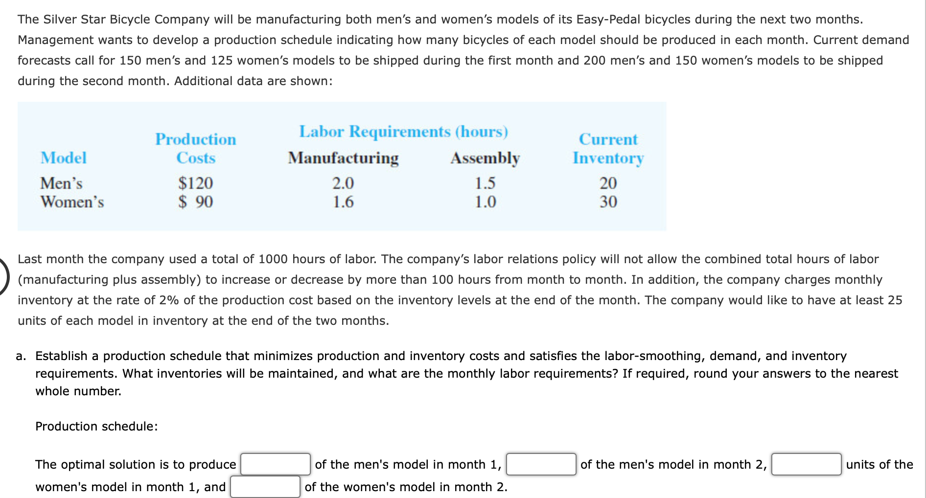 If the company changed the constraints so that | Chegg.com