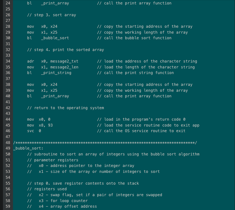 Solved This is an Assembly language ARMv8 coding assignment. | Chegg.com