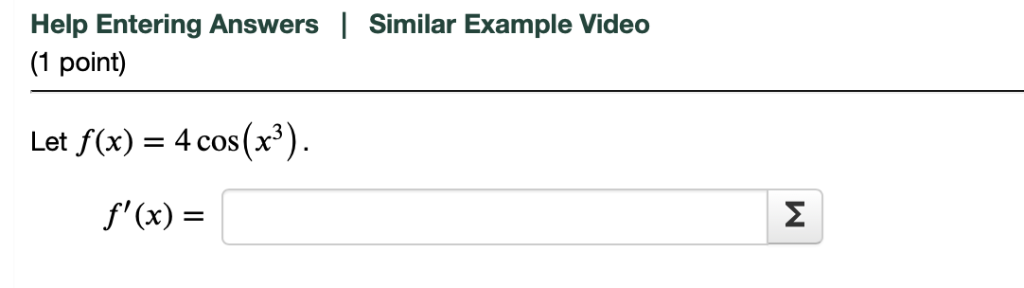 Solved Hw10-2.5-Chain-Rule: Problem 1 Problem Value: 1 | Chegg.com