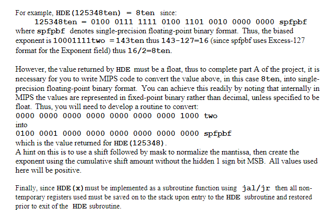 Solved For example, HDE(125348 ten )=8 ten since: 125348 ten | Chegg.com