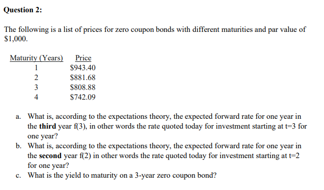 Solved Question 2: The following is a list of prices for | Chegg.com