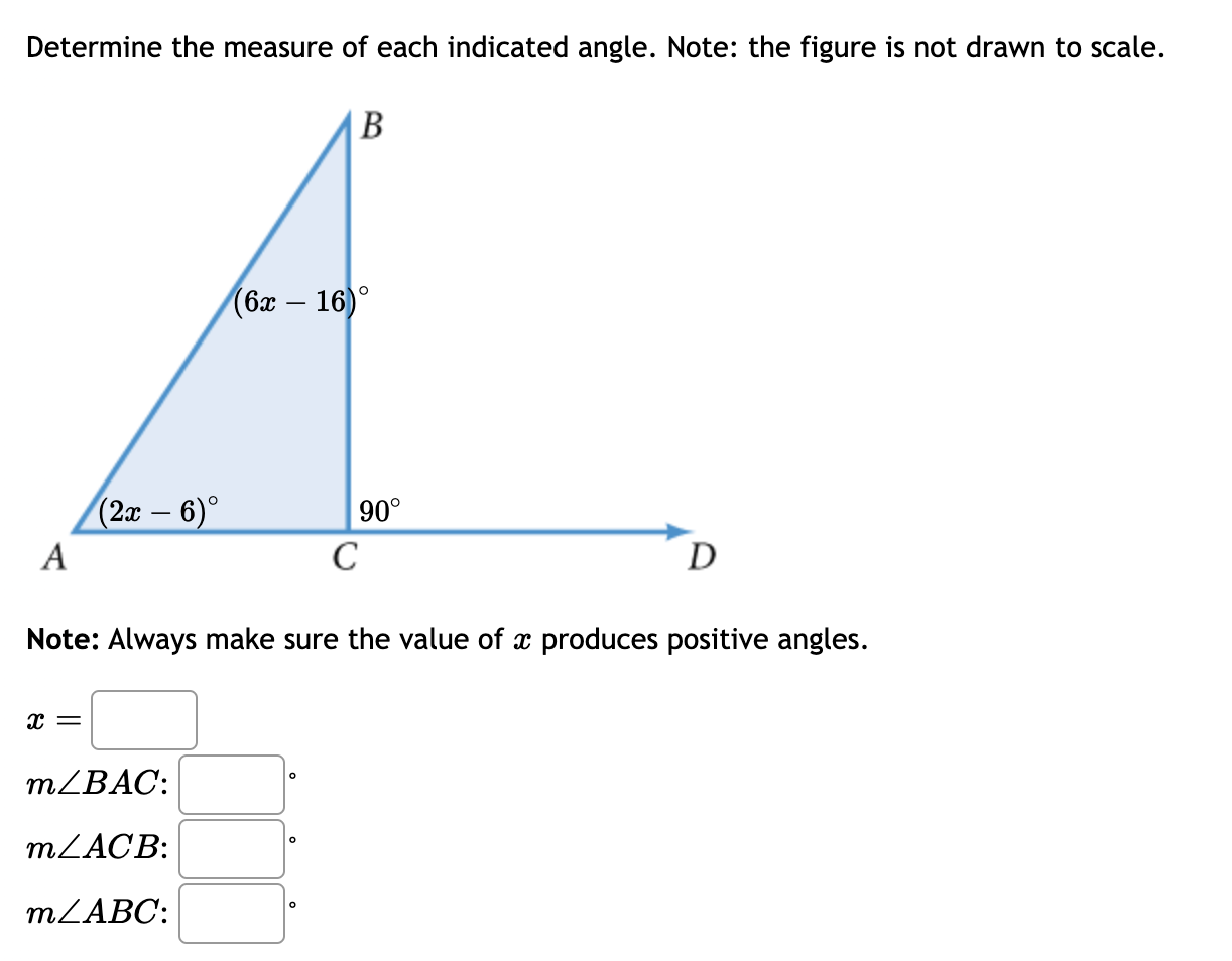 Solved Determine the measure of each indicated angle. Note: | Chegg.com