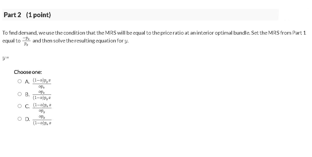 Solved One of the most common functional forms used in | Chegg.com