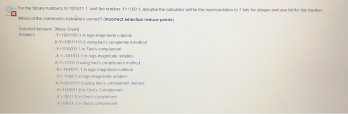 Solved For the binary numbers X 101011 1 and the number | Chegg.com