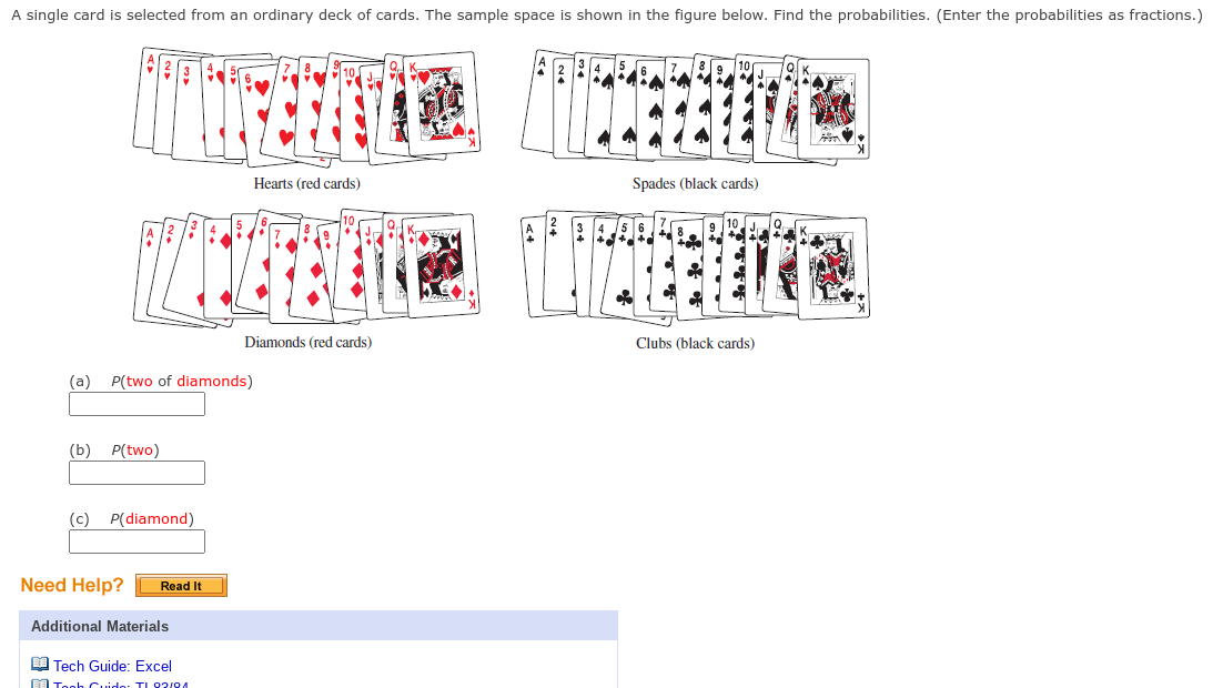 Solved A single card is selected from an ordinary deck of | Chegg.com