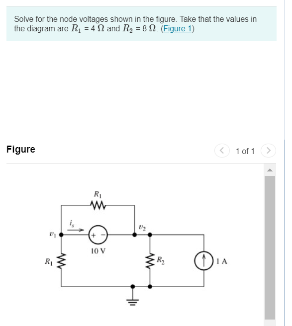 Solved Solve for the node voltages shown in the figure. Take | Chegg.com