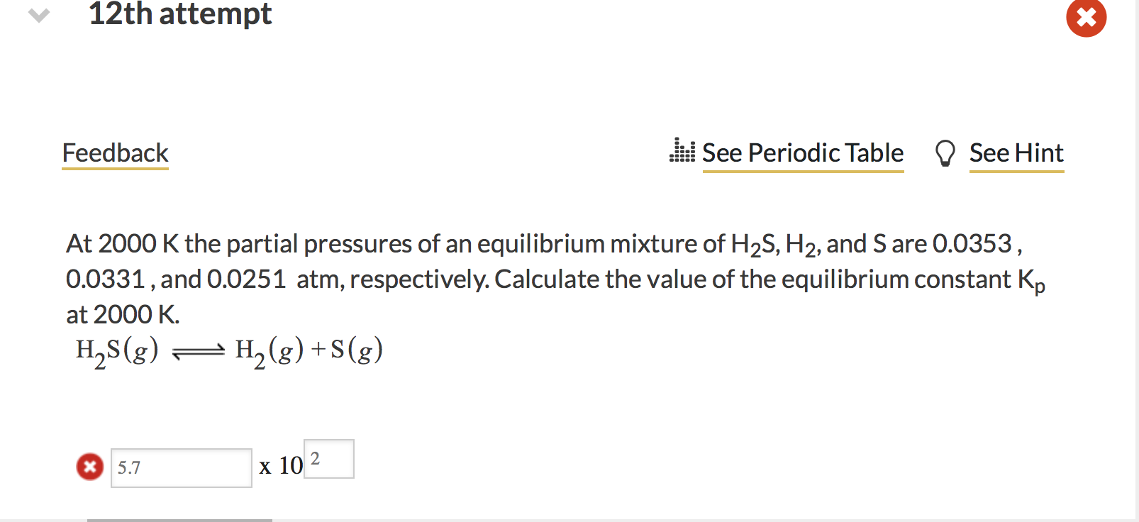 Solved Calculate the value of Kp for the reaction 2N, (g) | Chegg.com