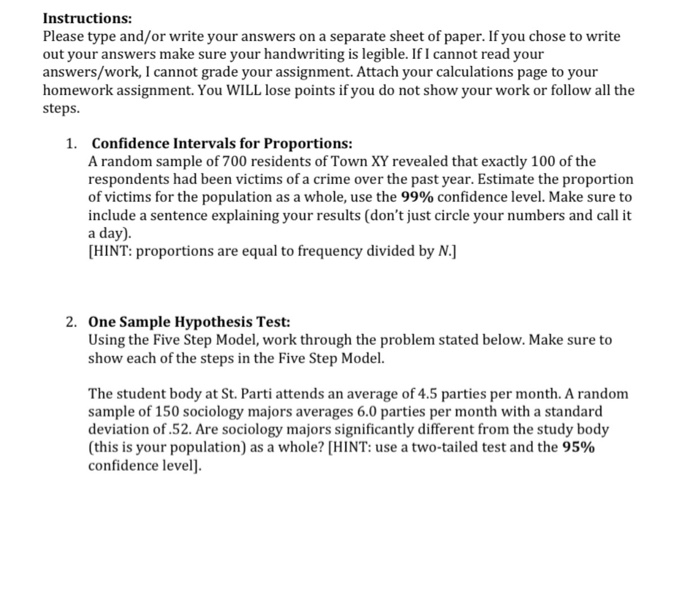 Solved Instructions: Please type and/or write your answers | Chegg.com