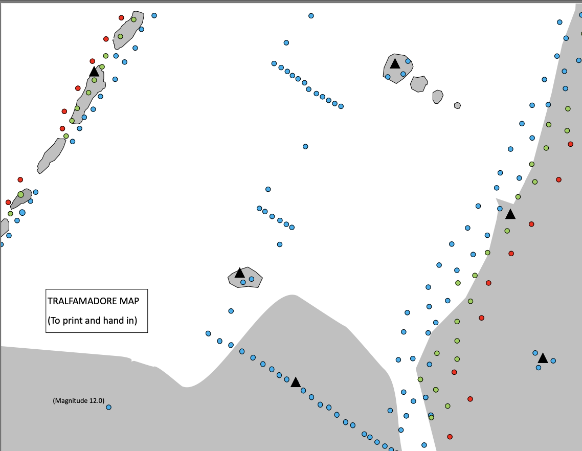 Solved On the map complete each of the following:PART I | Chegg.com