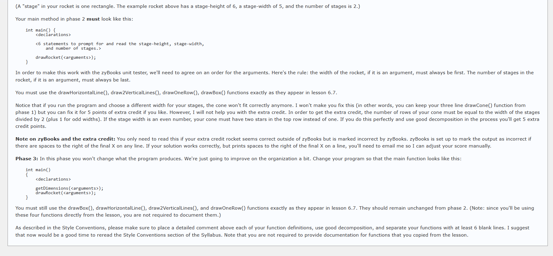 Solved (A "stage" in your rocket is one rectangle. The | Chegg.com