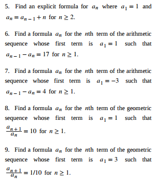 Solved Find an explicit formula for a_(n) where a_(1)=1 | Chegg.com