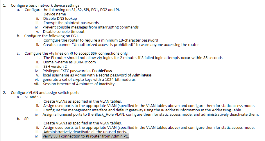 Solved IP Addressing Table Device Interface S1 VLAN 77 S2 | Chegg.com