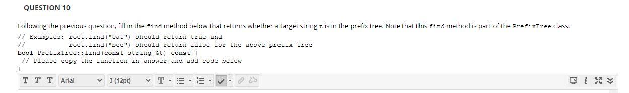 Solved root с d a o r g QUESTIONS The prefix tree is a | Chegg.com