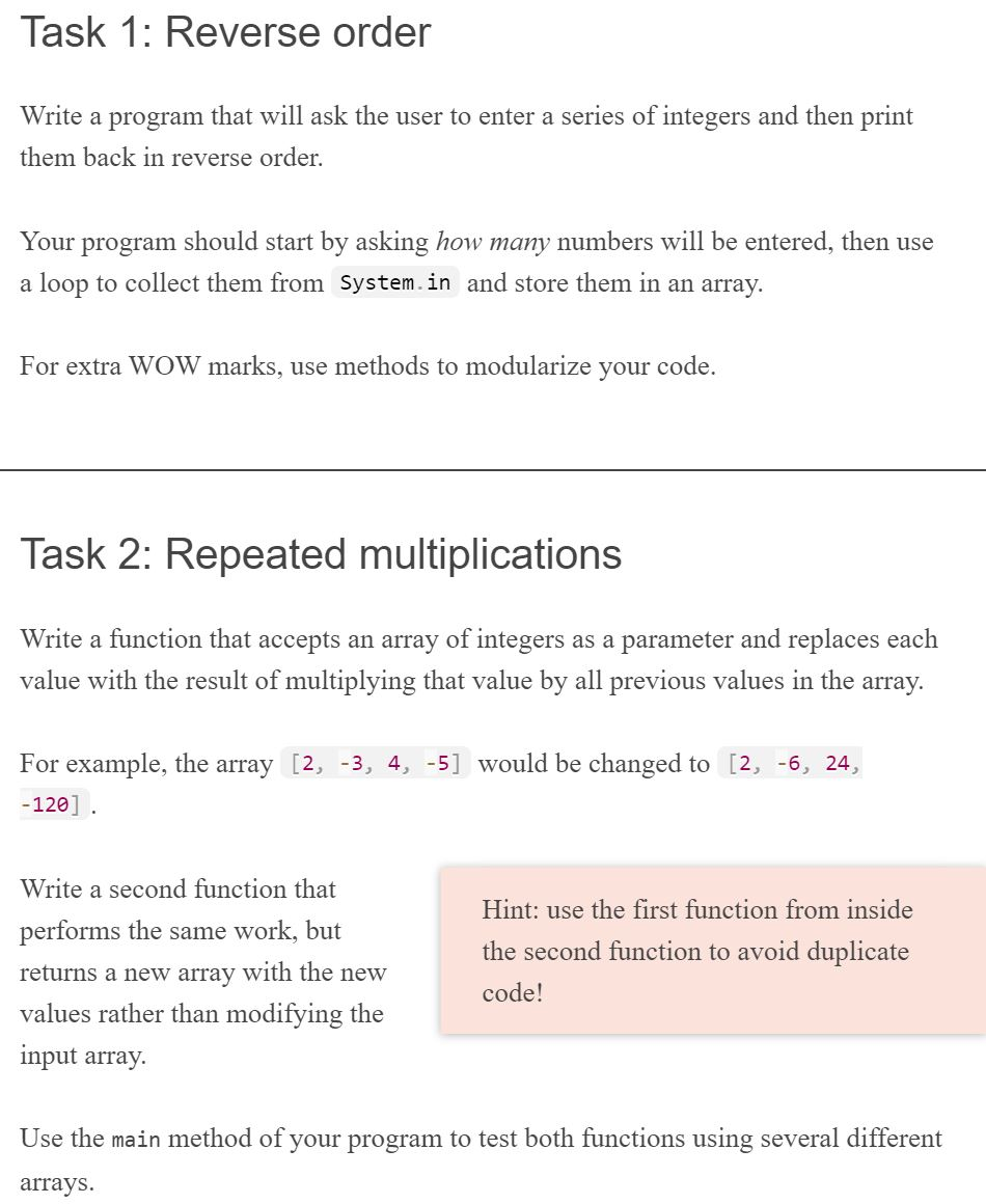 Solved Task 1 Reverse Order Write A Program That Will Ask 