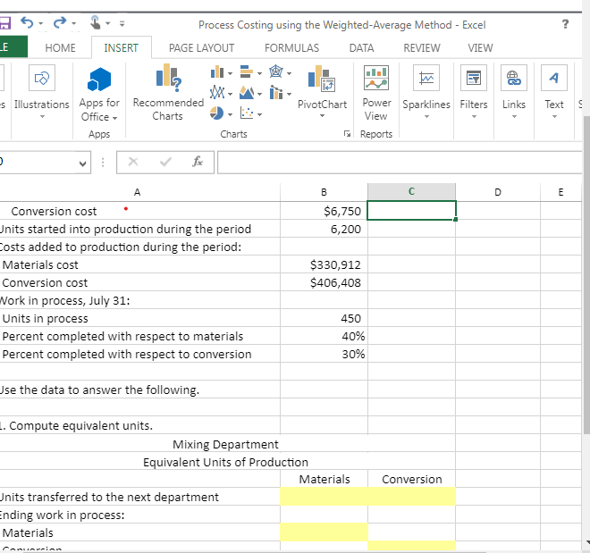 PLEASE HELP ME COMPLETE THE YELLOW SECTION ON THE | Chegg.com