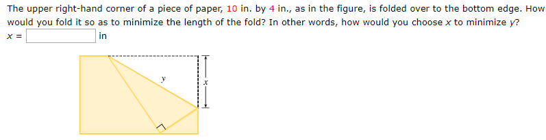 Solved The upper right-hand corner of a piece of paper, 10 | Chegg.com