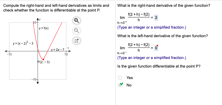 Solved Compute the right-hand and left-hand derivatives as | Chegg.com