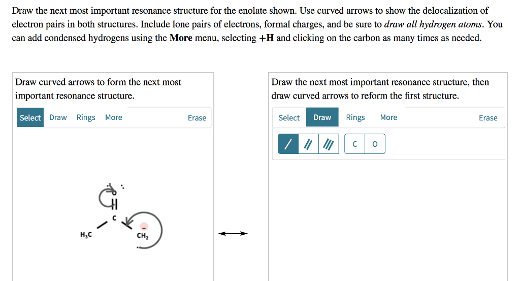 Solved Draw the next most important resonance structure for | Chegg.com