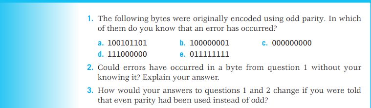Solved 1. The following bytes were originally encoded using | Chegg.com