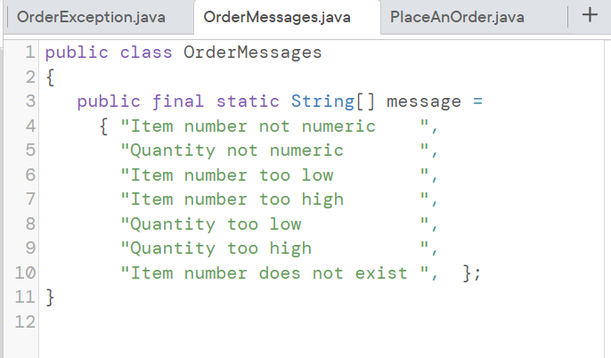 Solved Java CodeA company accepts user orders for its | Chegg.com