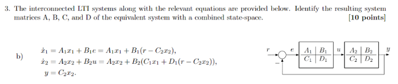 Solved 3. The interconnected LTI systems along with the | Chegg.com