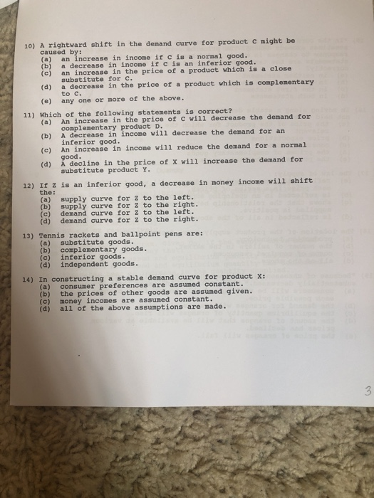 Solved Total Possible Points All questions carry equal | Chegg.com