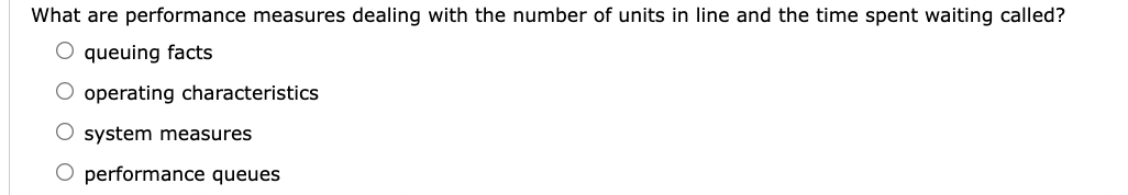 Solved What are performance measures dealing with the number | Chegg.com