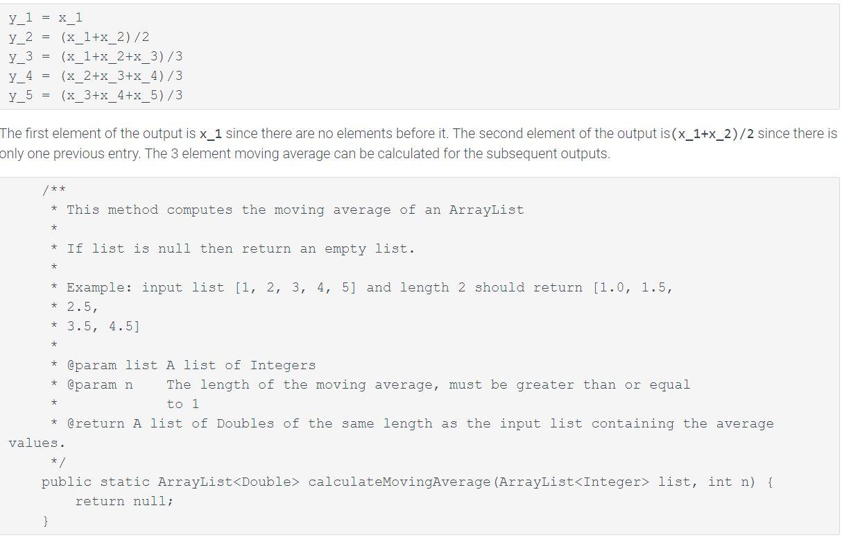 Solved 10.11∗∗zyLab: Moving Average Eventually, you won't | Chegg.com