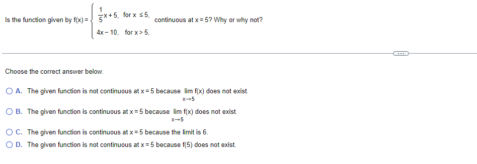 Solved Use the graph to find the following limits and | Chegg.com