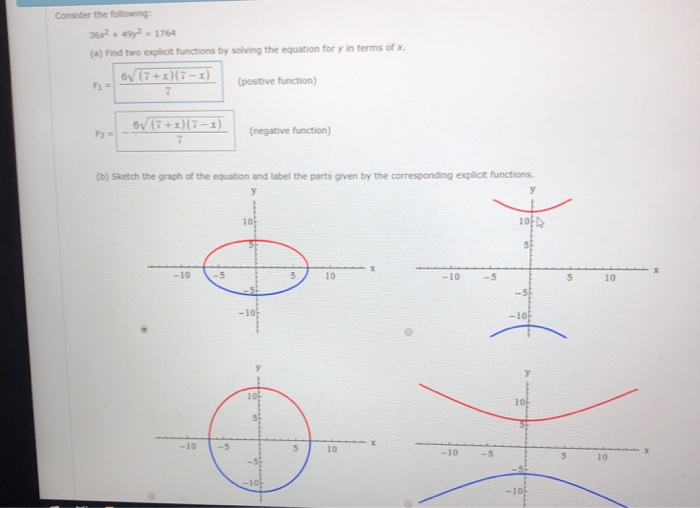 Solved (c) Differentiate the explicit functions dy/dx - t | Chegg.com