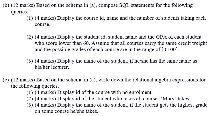Solved STUDENT(SNAME, STUDENTID, BDATE, ADDRESS, DNUM) | Chegg.com