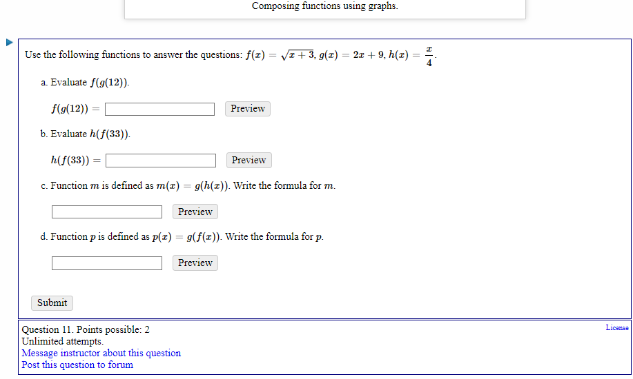 Solved Composing functions using graphs. I Use the following | Chegg.com Solved Composing functions using graphs. I Use the following | Chegg.com