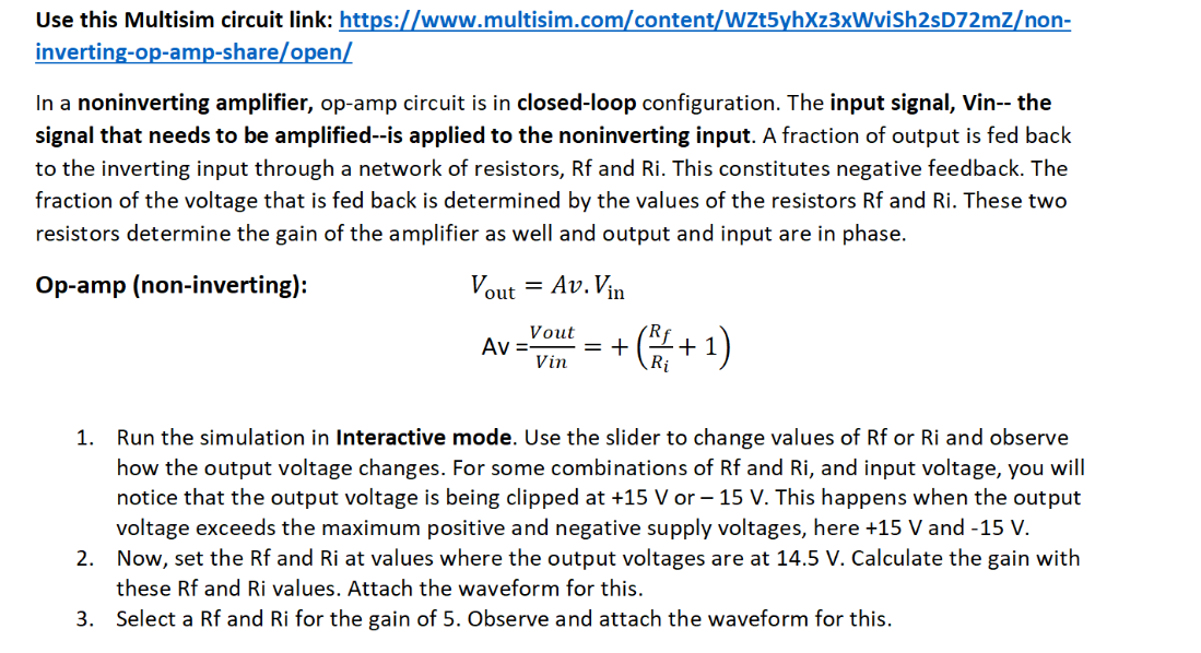 Solved Use this Multisim circuit link: | Chegg.com