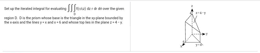 Solved Set up the iterated integral for evaluating SSS | Chegg.com